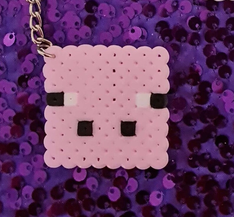 Mini Minecraft Perler Bead Keychains | Etsy UK