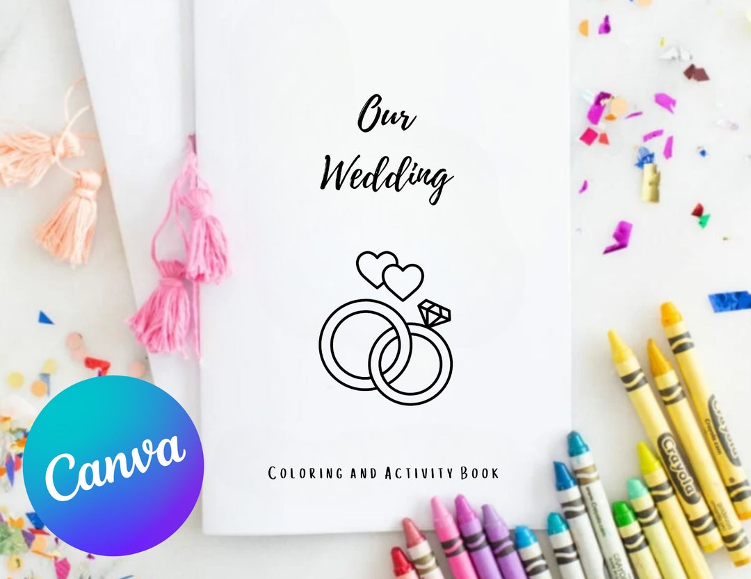 Children Wedding Activity Book Bundle for Kid Wedding Coloring Book ...