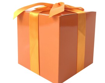 Orange Gift Box - Etsy