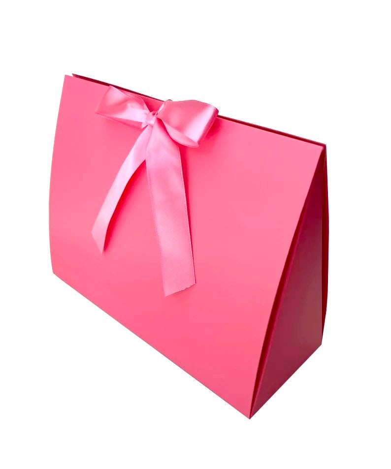 Elegant 9x7x3.5 Inch Hot Pink Gift Box With Ribbon Gift - Etsy