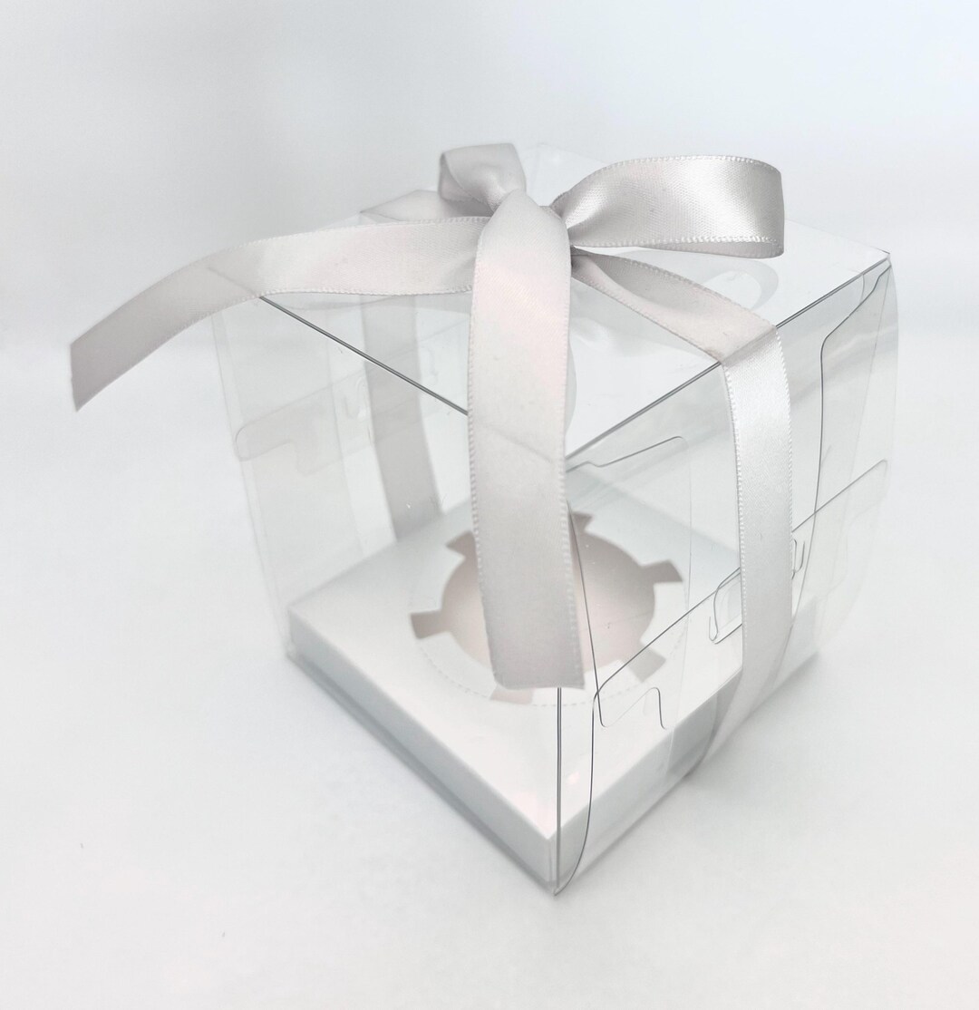 Side Open Silver Cupcake Muffin Boxes: Ribbon Optional (set of 10) - Etsy