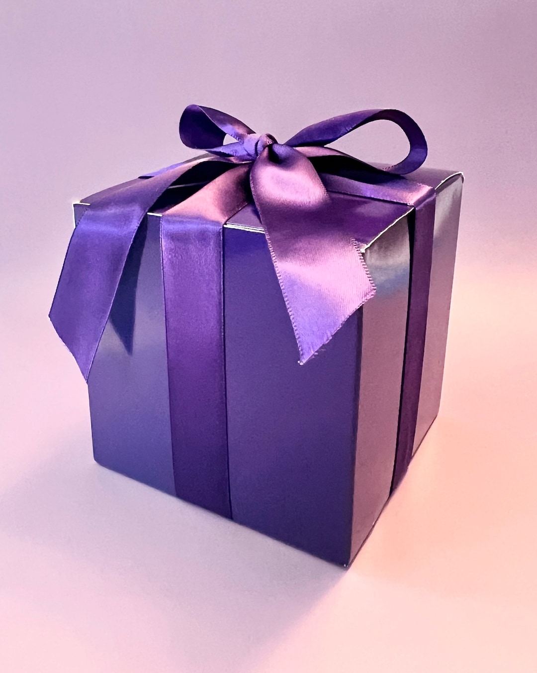 5 Boxes - Purple Gift Box 4x4x4 Inch Cube Boxes for Gift Gifting ...