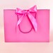 Elegant Hot Pink Gift Bag 11 X 7-3/4 X 4 Hot Pink Ribbon & Matching ...