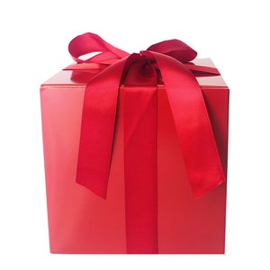 5 Boxes Red Gift Box With Ribbon in 4x4x4 Inch for Gift - Etsy