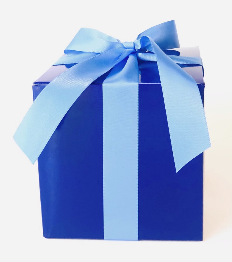 Royal Blue Glossy Gift Boxes: 4x4x4 Inch, Set of 4 - Etsy