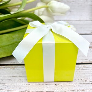 5 Boxes - Glossy Lime Green Gift Box 4x4x4 Inch for Gift Gifting ...