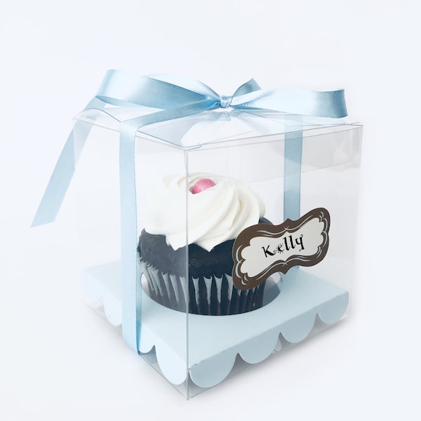 Single Cupcake Box - Etsy