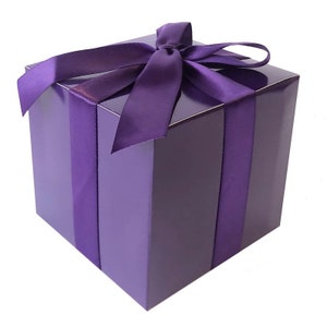 5 Boxes - Purple Gift Box 4x4x4 Inch Cube Boxes for Gift Gifting ...