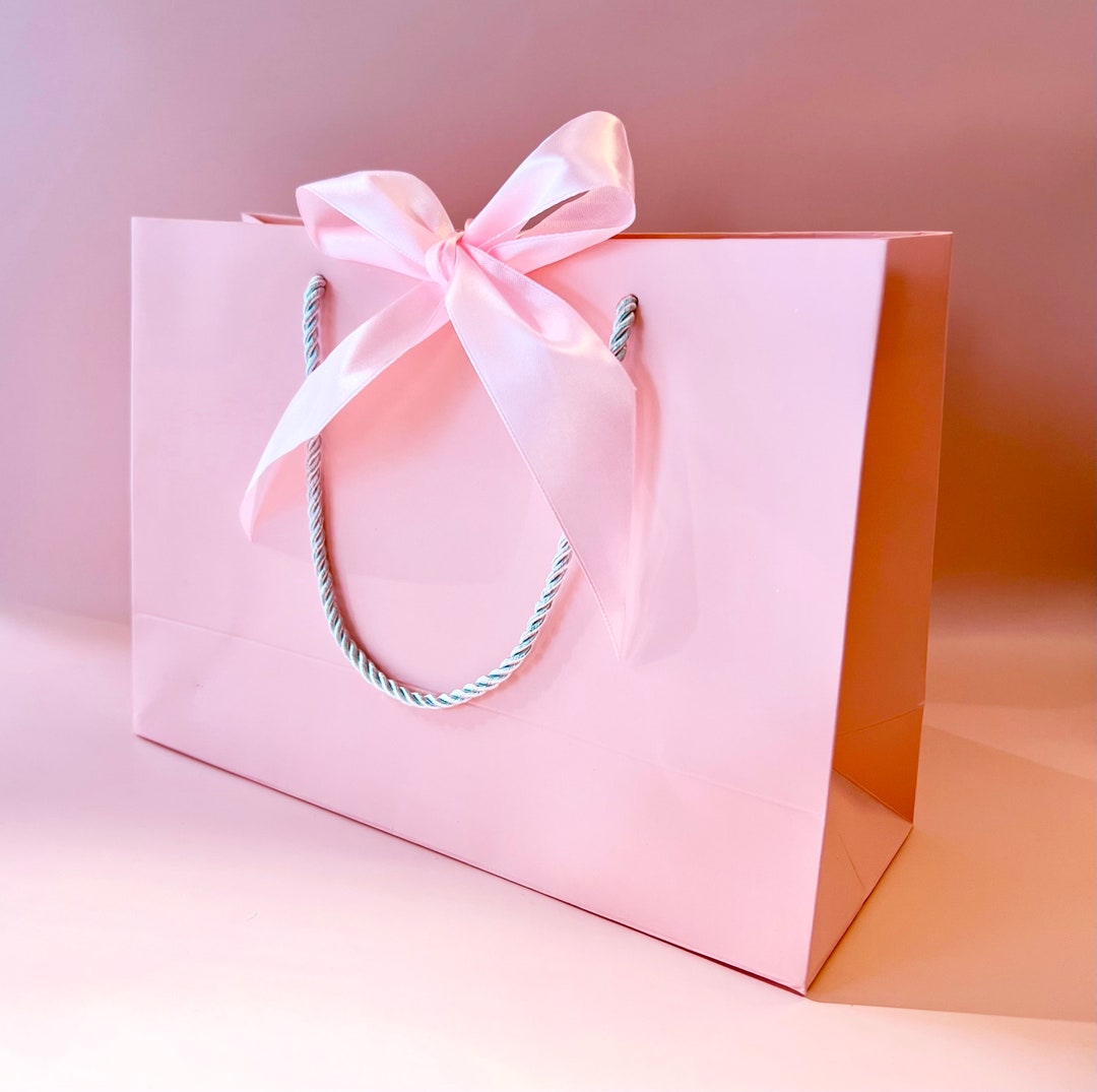Elegant Large Pink Gift Bag 17" X 12-1/2” X 5-1/2” Inch in Wide Pink ...