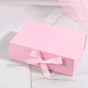 Fancy Hard Box Pink 13L X 10W X 5h" Inch Collapsible Gift Box With ...