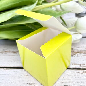 5 Boxes - Glossy Lime Green Gift Box 4x4x4 Inch for Gift Gifting ...
