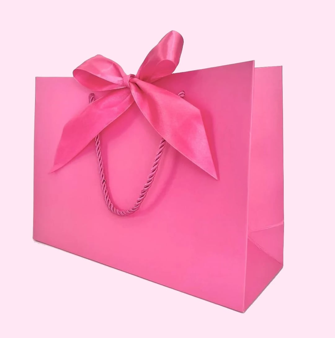 Elegant Hot Pink Gift Bag 11 X 7-3/4 X 4 for Gift Gifting, Birthdays ...