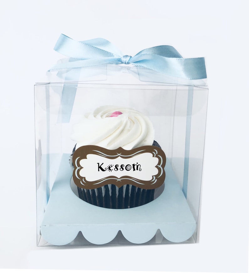 12 Boxes Light Blue Cupcake Box for Any Occasion Gift - Etsy