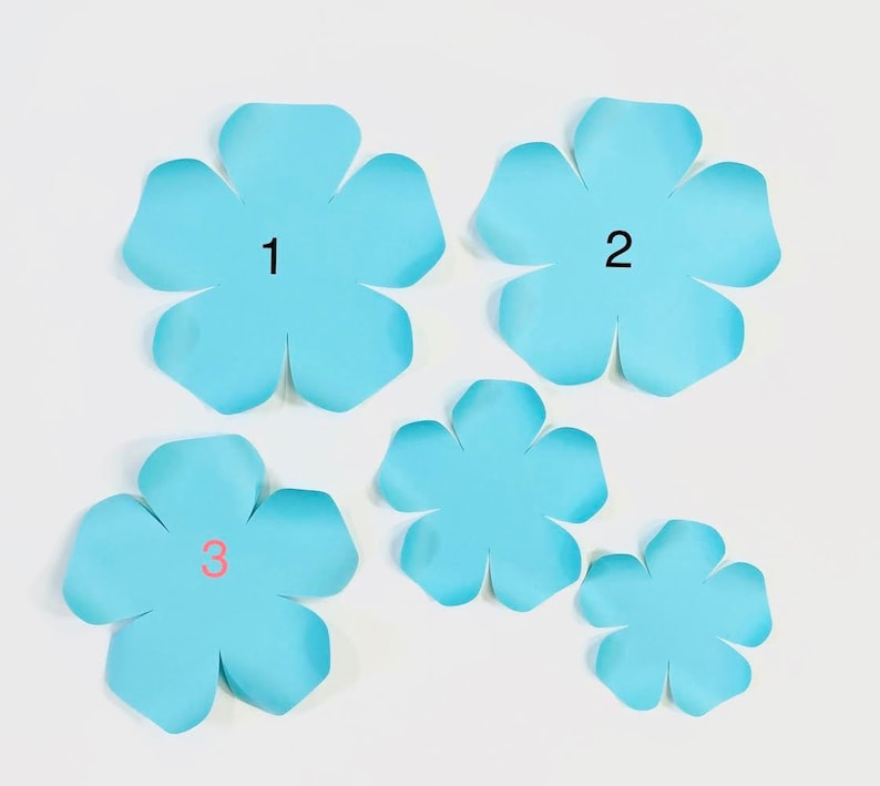 Layered Paper Rose SVG Template, DIY Flower Backdrop (PDF) - Etsy Canada
