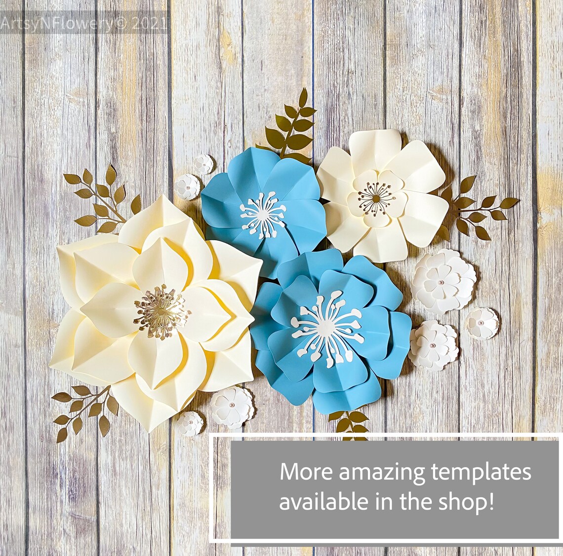 Paper Flower SVG Flower PDF Cricut Project Pdf Printable - Etsy