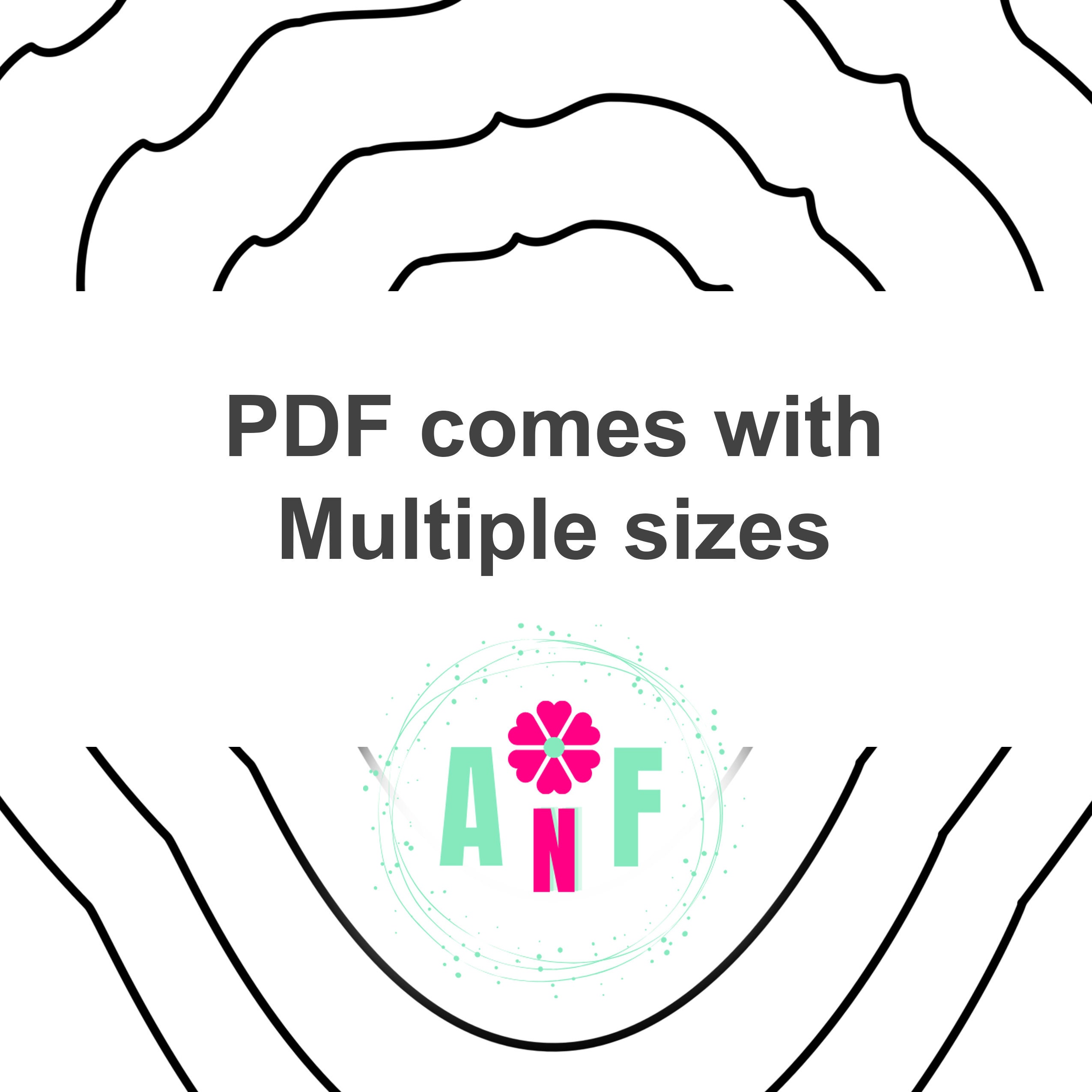 3D Flower SVG Flower Cut Files Paper Flower Template DIY | Etsy