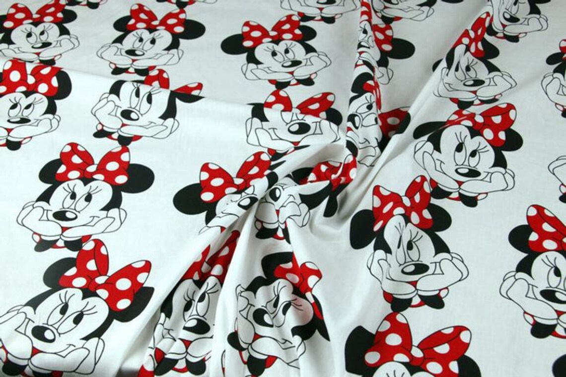 Minnie Mouse Collection 4 colors 1 Meter Medium Thickness | Etsy