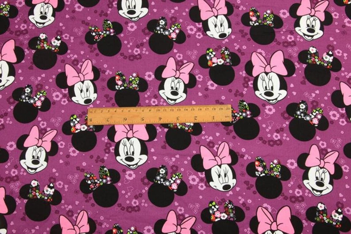 Minnie Mouse Collection 4 colors 1 Meter Medium Thickness | Etsy