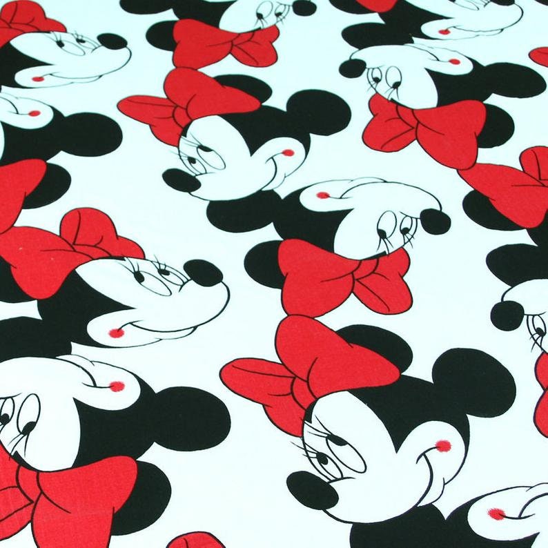 Minnie Mouse Collection 4 colors 1 Meter Medium Thickness | Etsy