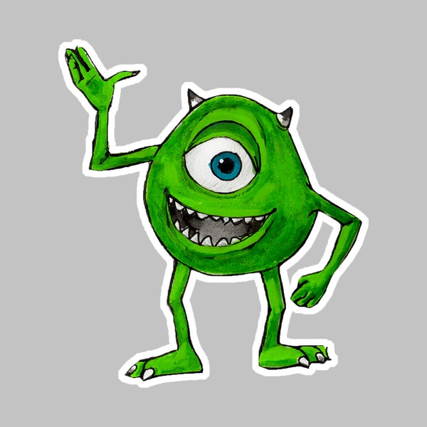 Mike Wazowski Sticker - Etsy