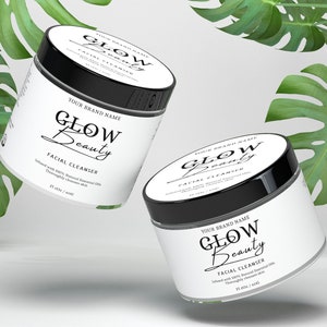 Editable Body Product Labels, White Modern Cosmetic Labels, Skincare ...