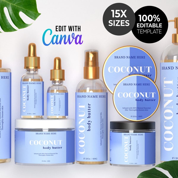 Printable Skin Care Label Template - Etsy