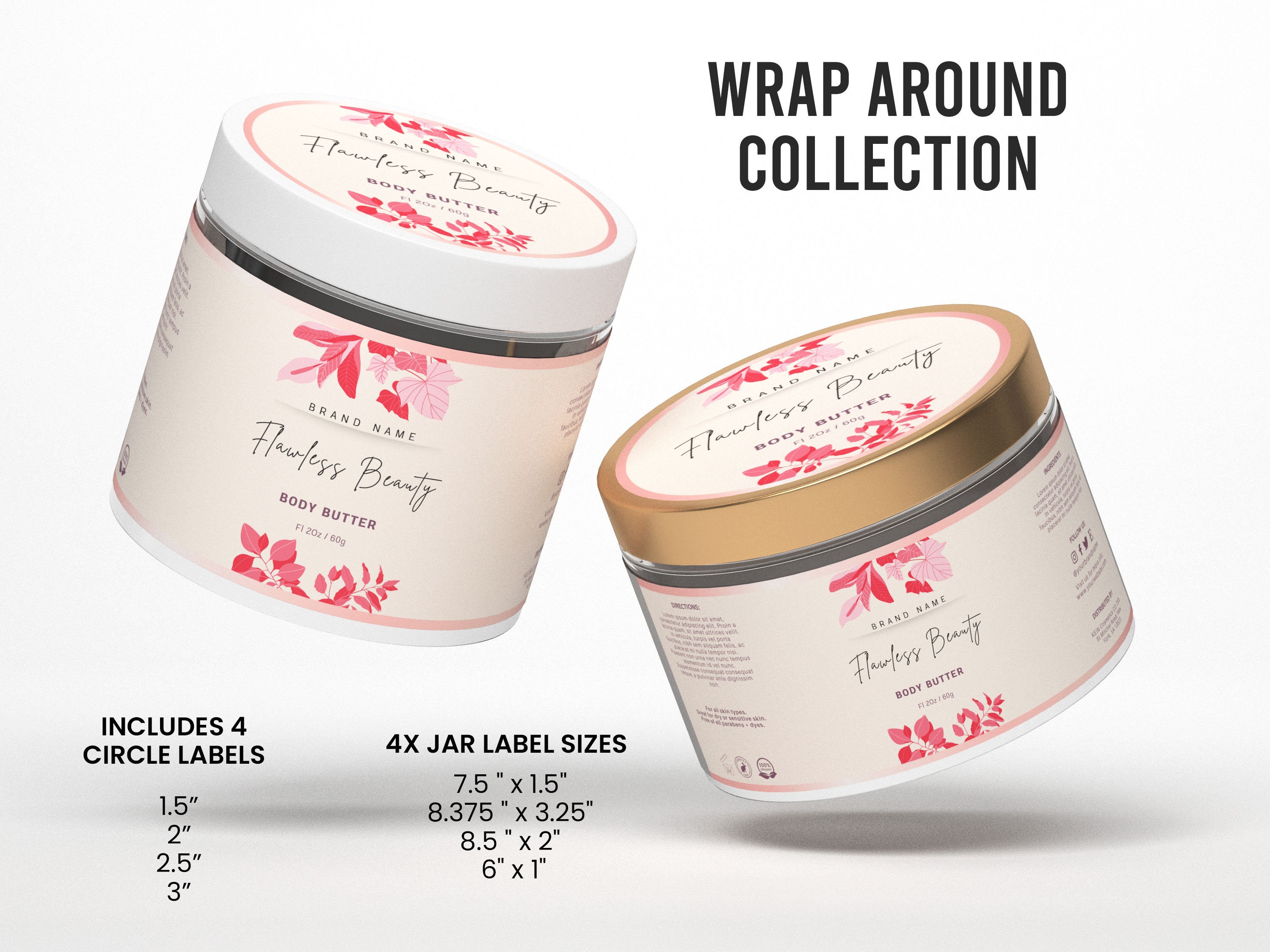 DIY Printable Skin Care Product Label Template Personalisable - Etsy