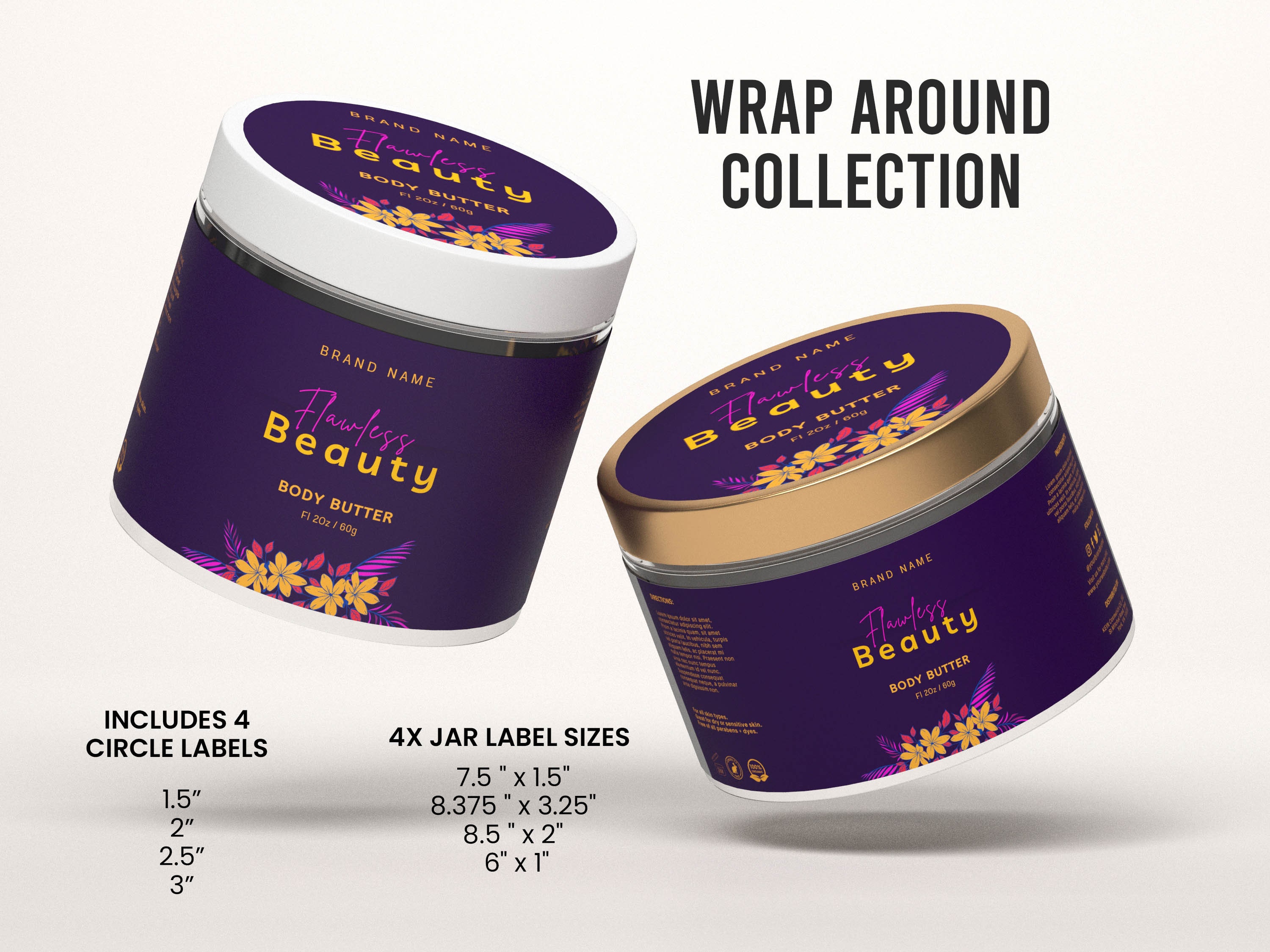 Printable Skin Care Product Label Template Personalisable - Etsy