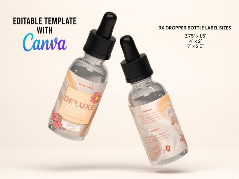 Printable Product Labels Editable Cosmetic Labels Label - Etsy