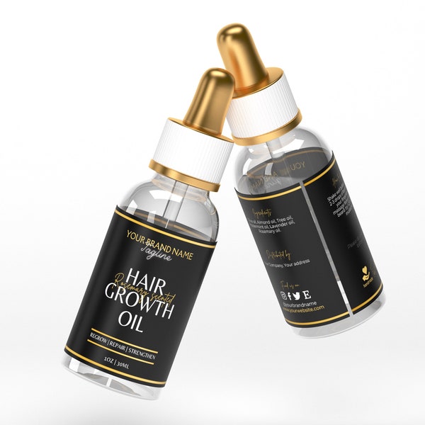 Hair Oil Labels - Etsy