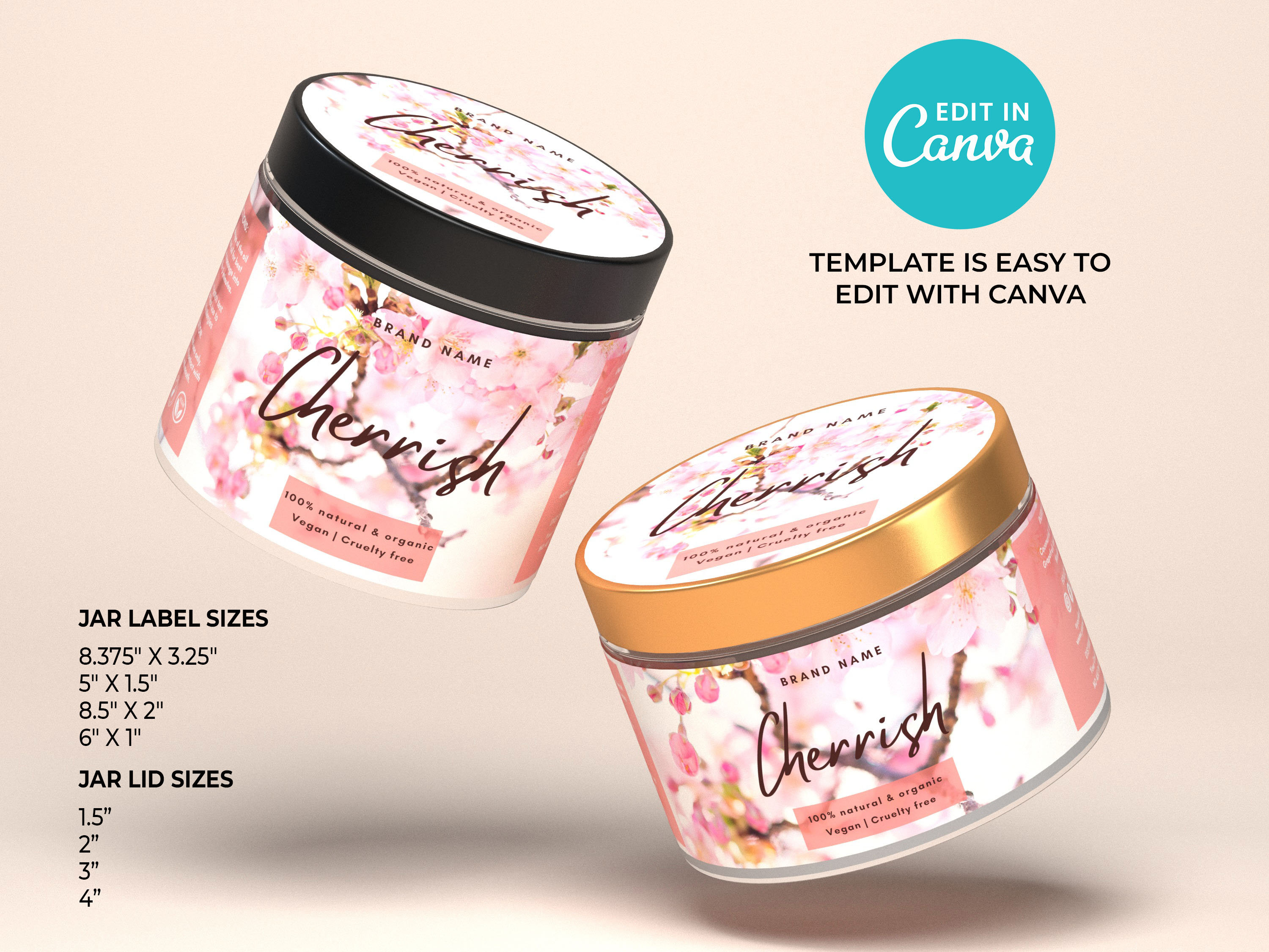 Printable Skin Care Product Label Template Personalisable - Etsy