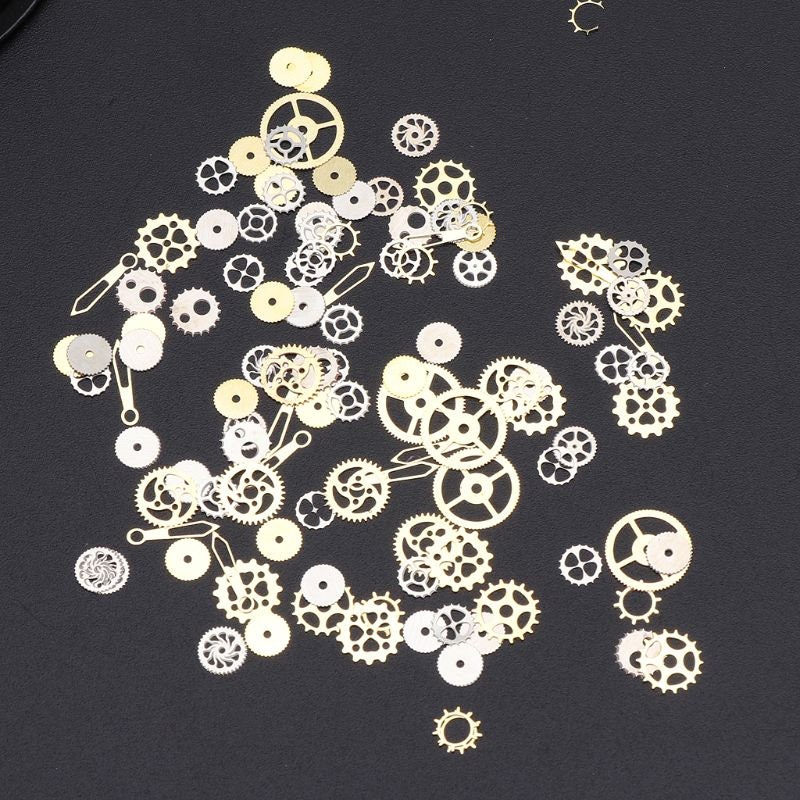 120pcs Mixed Steampunk Cogs Gear Clock Charm Resin Jewelry Fillings - Etsy