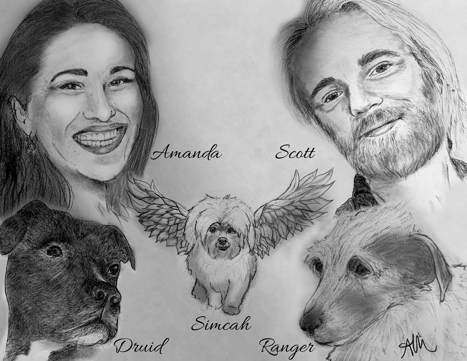 Hand Drawn Portraits - Etsy