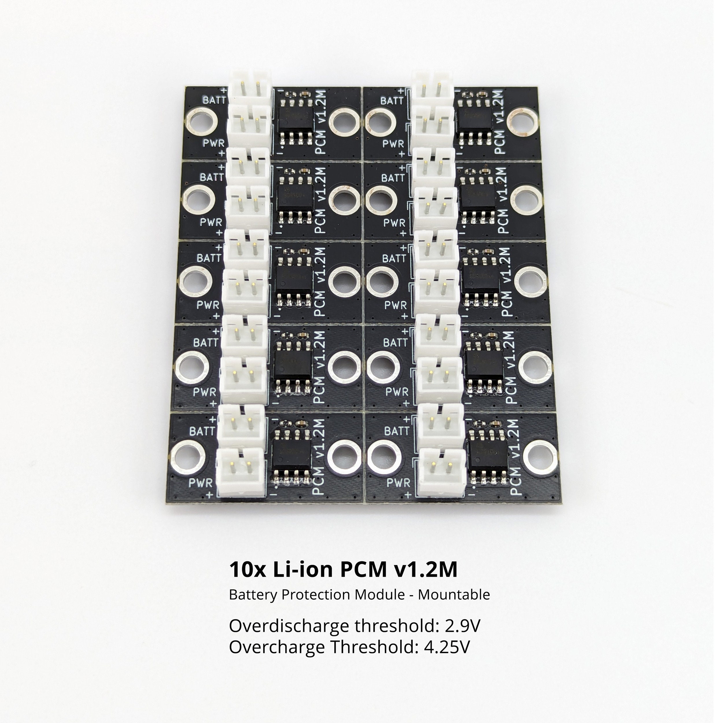 Li-ion Battery Protection Modules PCM and Cables 2.9v 3v Over Discharge ...