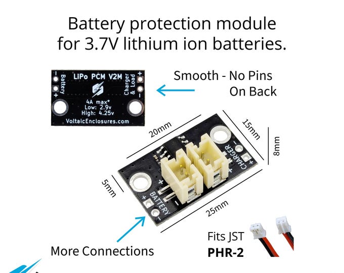 Li-ion Battery Protection Modules (PCM) and Cables - 2.9v (3v) Over ...
