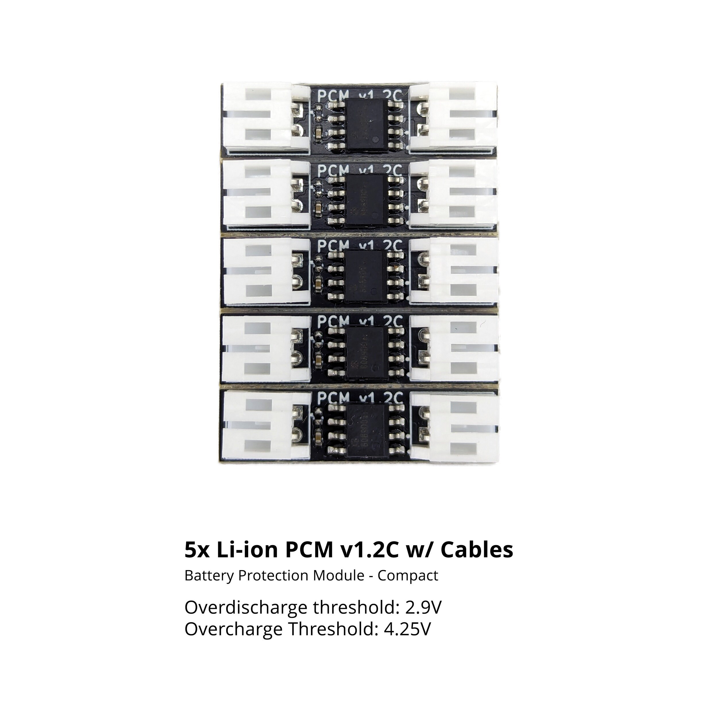 Li-ion Battery Protection Modules PCM and Cables 2.9v 3v Over Discharge ...