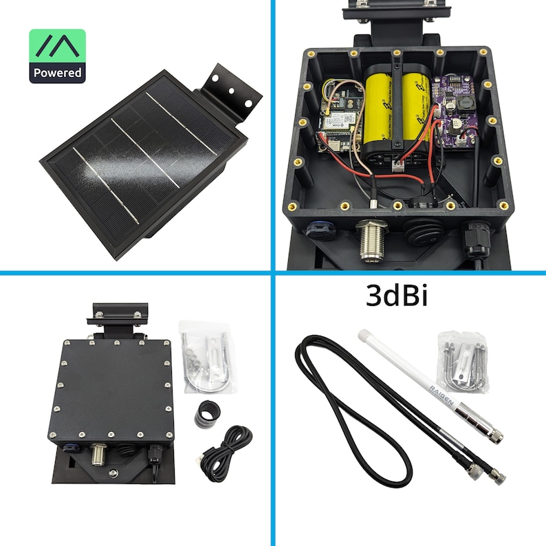 3W Meshtastic Solar Base Station With LTO Batteries off Grid Lora Radio ...