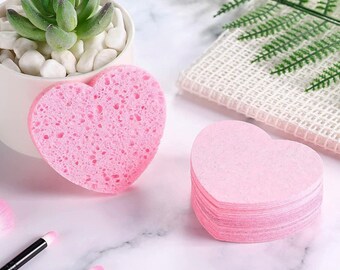 Heart Shaped Facial Sponges - Etsy