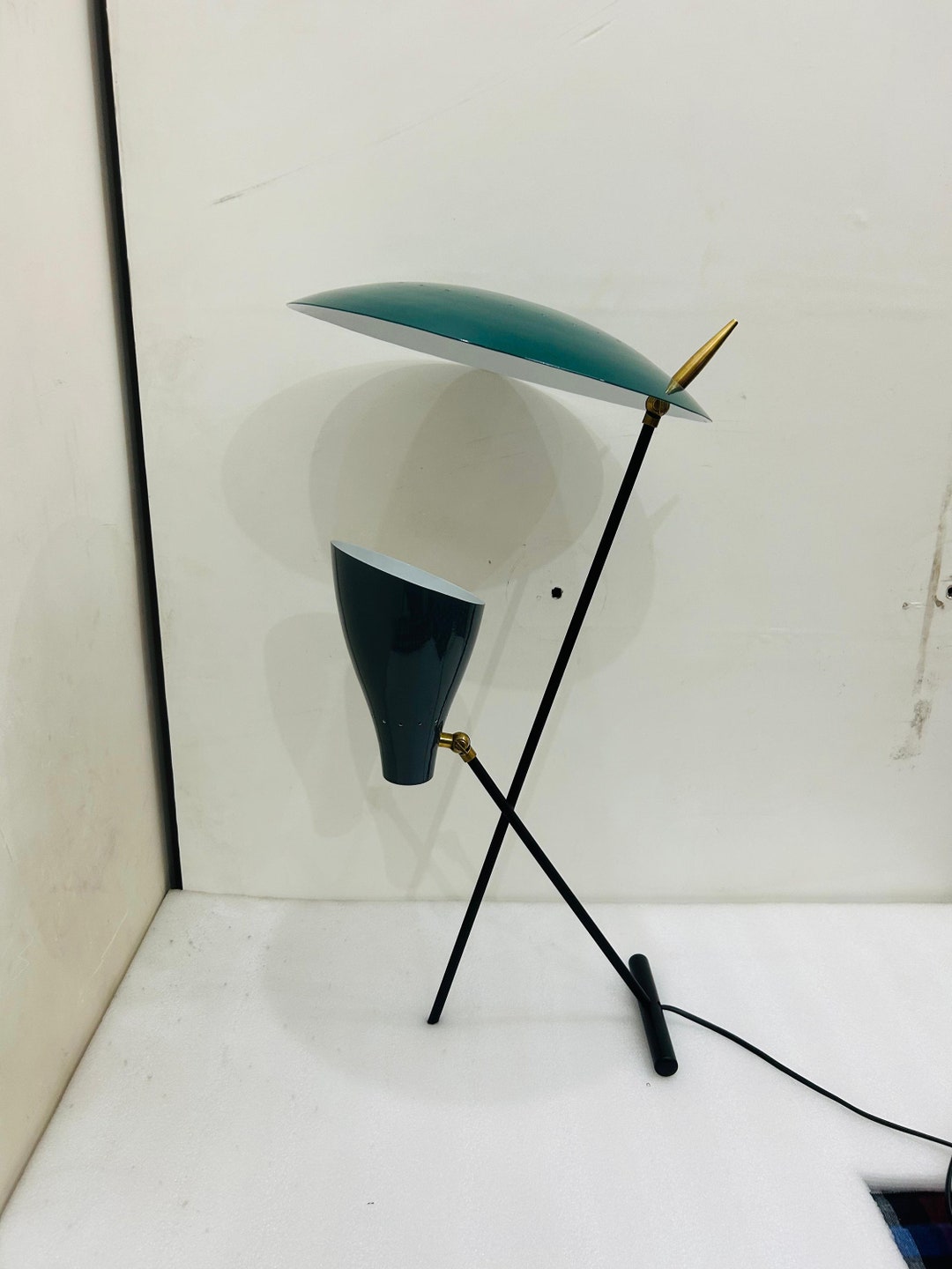 Sputnik 1950 Style Modern Italian Mid Century Stilnovo Style Desk or ...