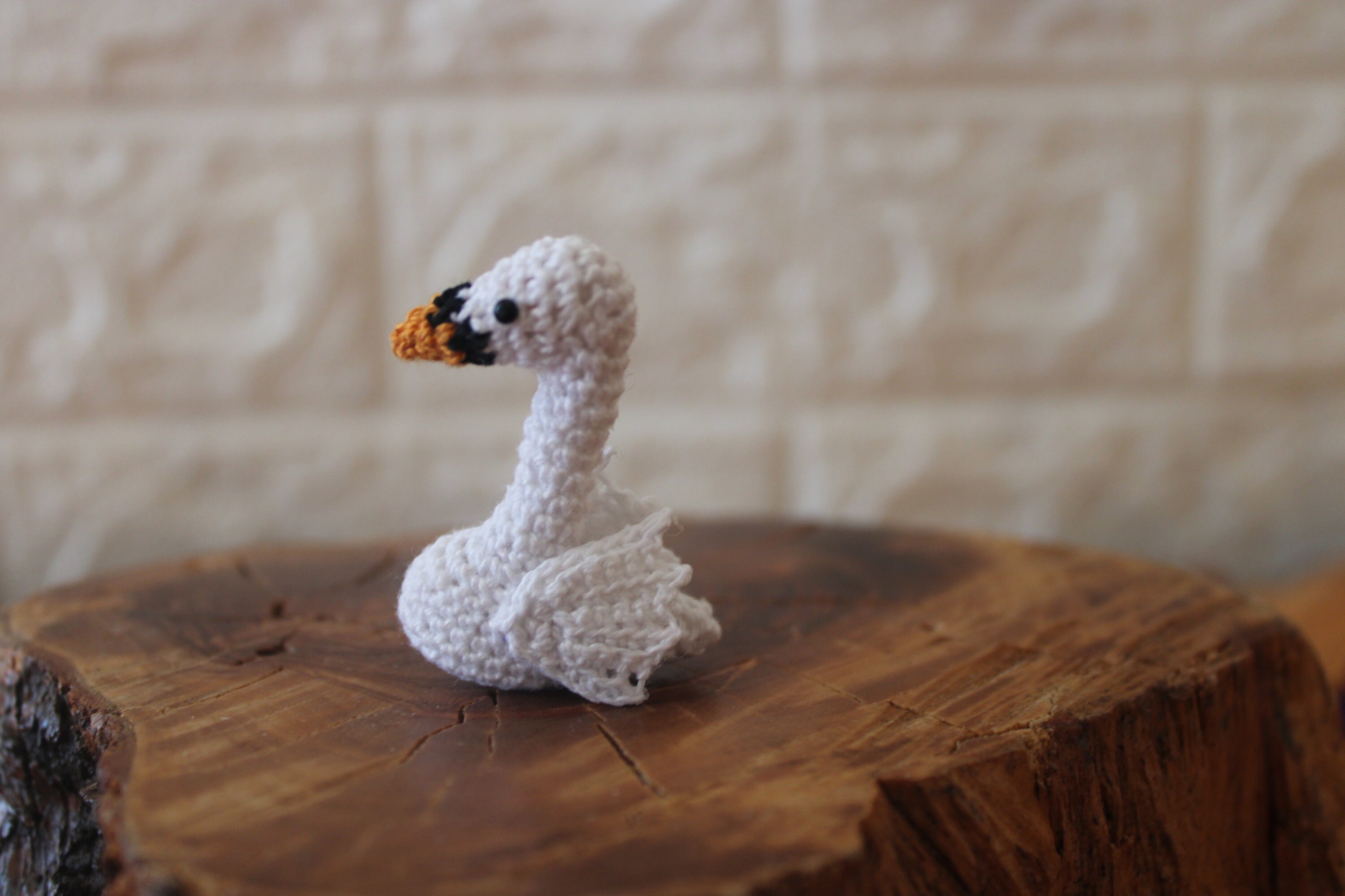 Mini Amigurumi Swan-crochet Swan Hand Made Swan-swan-swan Toy-tiny Swan ...