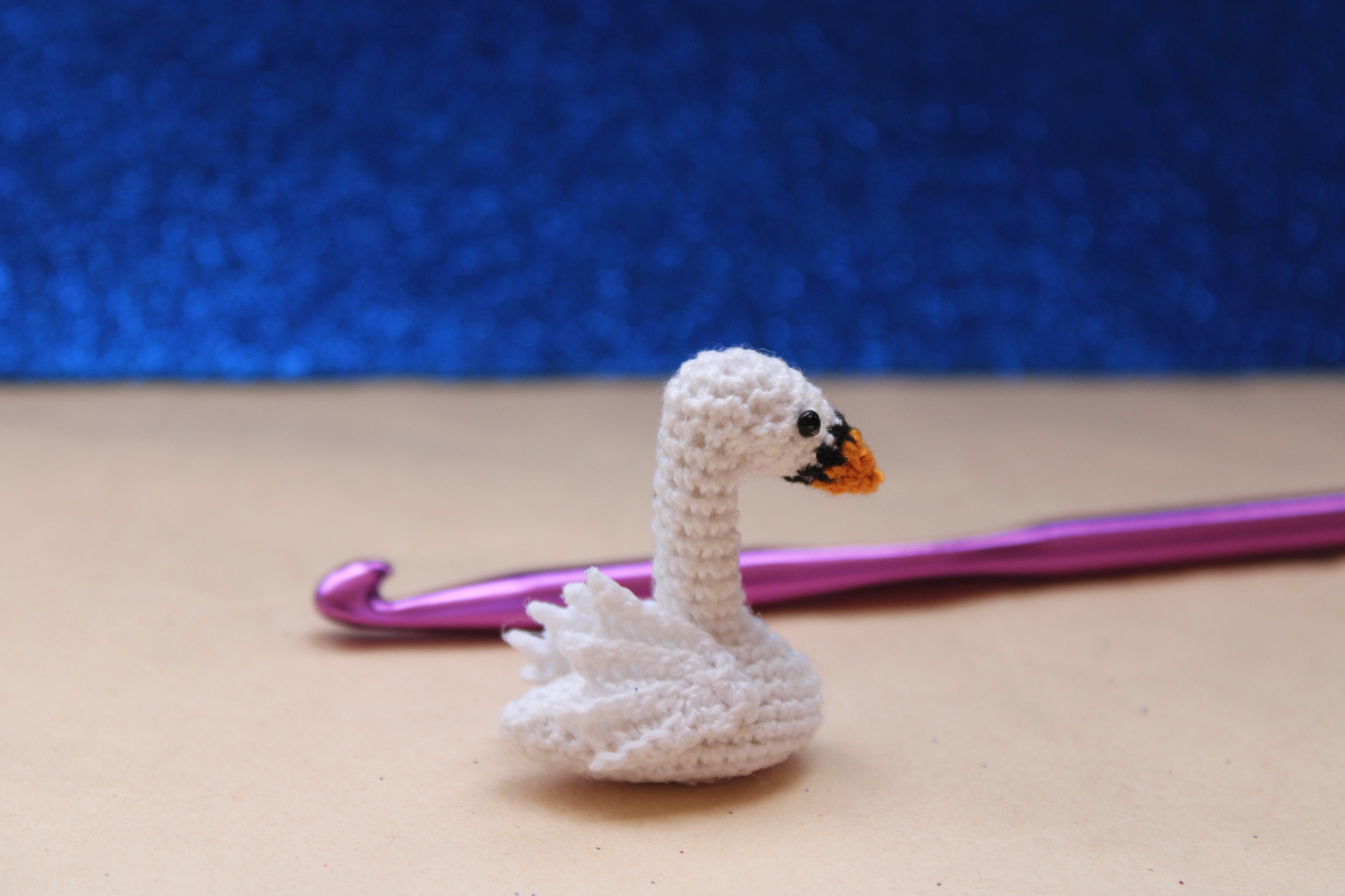 Mini Amigurumi Swan-crochet Swan Hand Made Swan-swan-swan Toy-tiny Swan ...