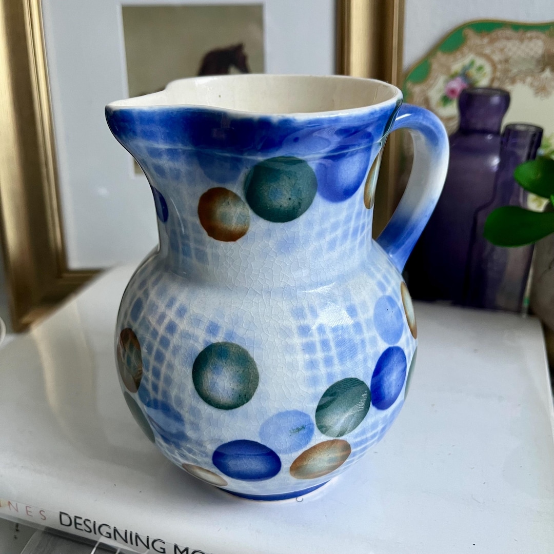 Vintage Erphila Czech Art Deco ERPHILA, Pottery Pitcher - Etsy