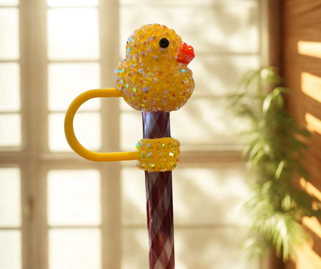 Sparkly Rhinestone Duck Stanley Straw Topper: Lucky Cup Charm - Etsy