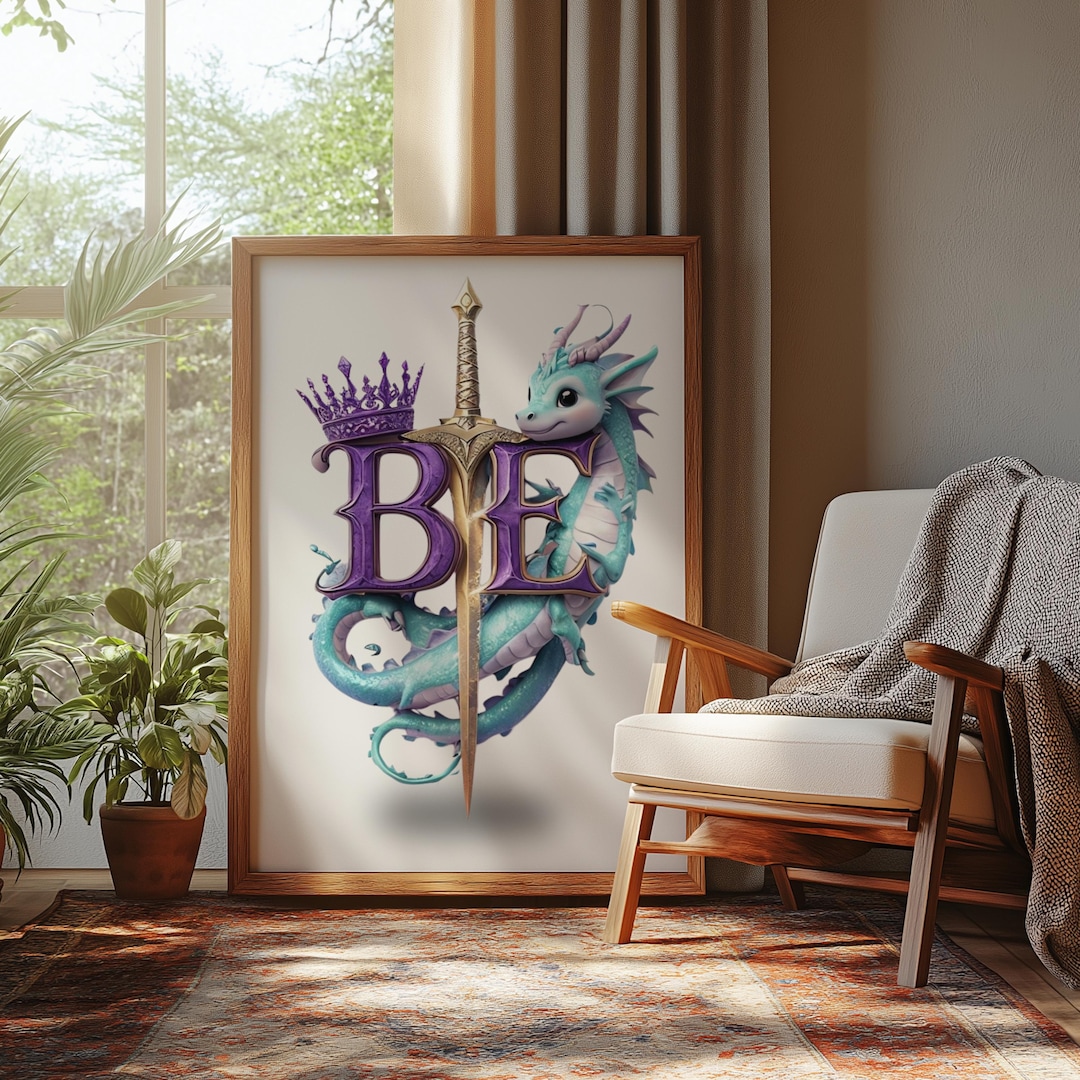 Custom Sibling Initial Crest Art: Gamer, Sports, Fantasy Theme - Etsy