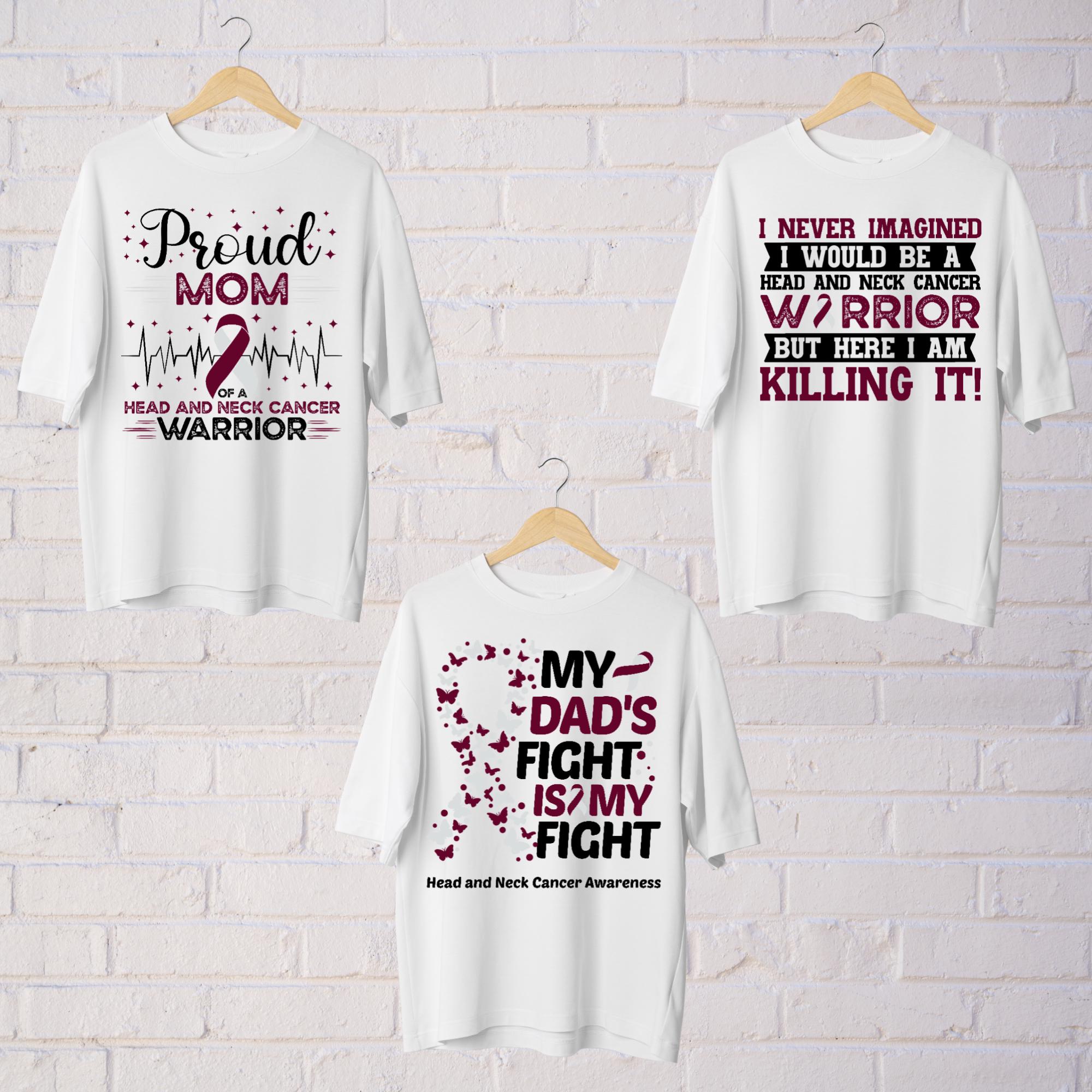 Head and Neck Cancer Awareness SVG Bundle, Burgundy Ribbon SVG, Files ...