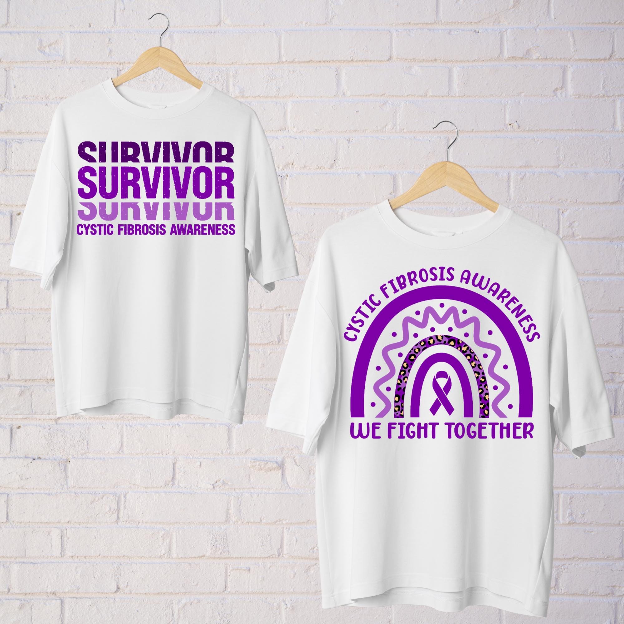 Cystic Fibrosis Awareness SVG Bundle, Purple Ribbon Svg, Files for ...