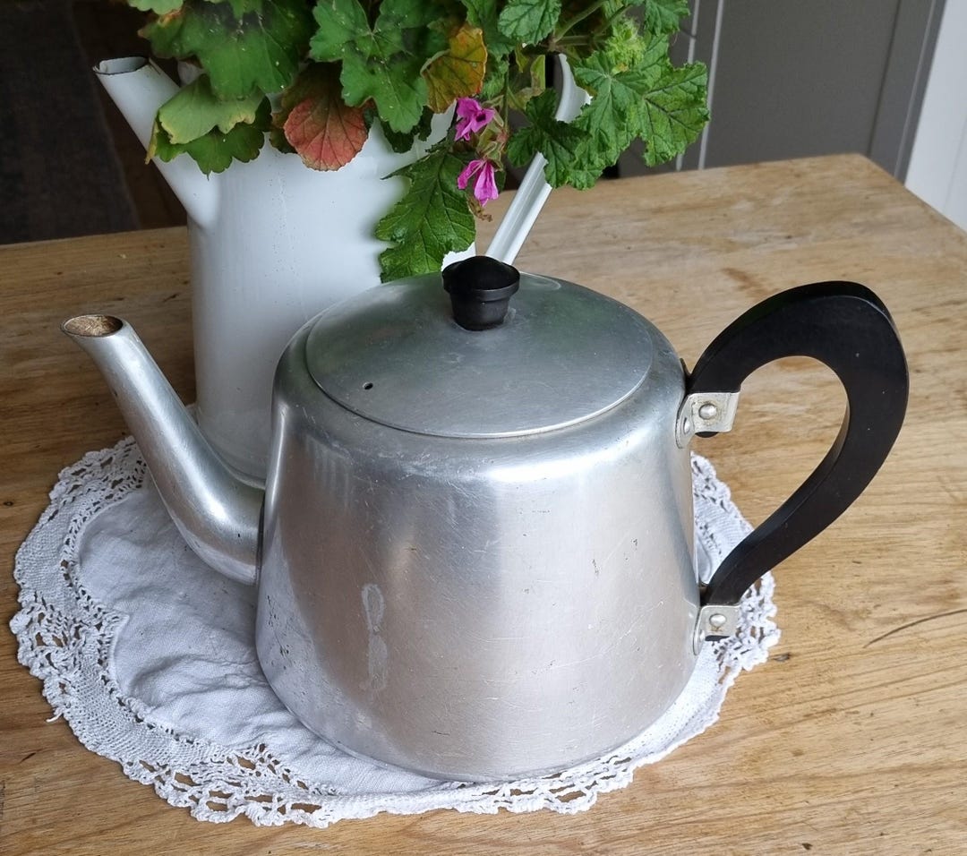 Vintage Swan 8 Cups Capacity Aluminium Tea Pot - Etsy