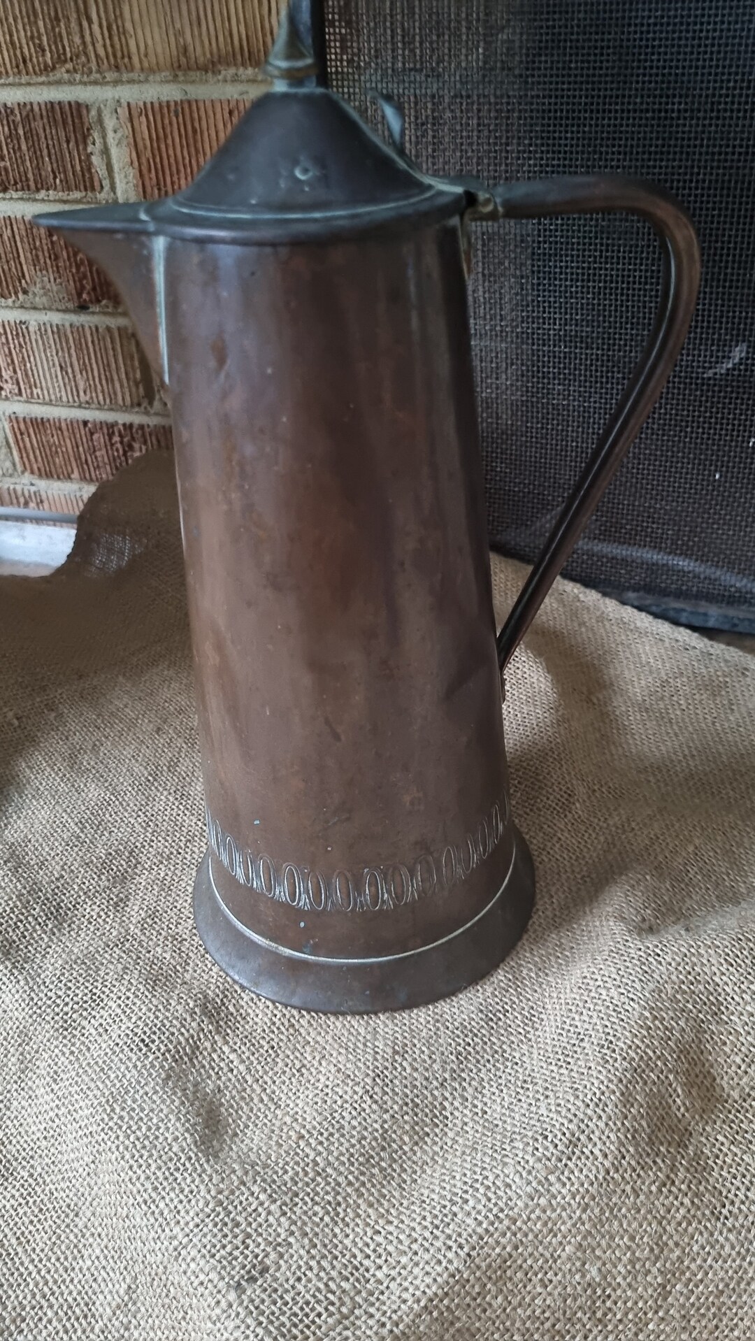 Vintage JS&S Large Copper Water Jug - Etsy Australia