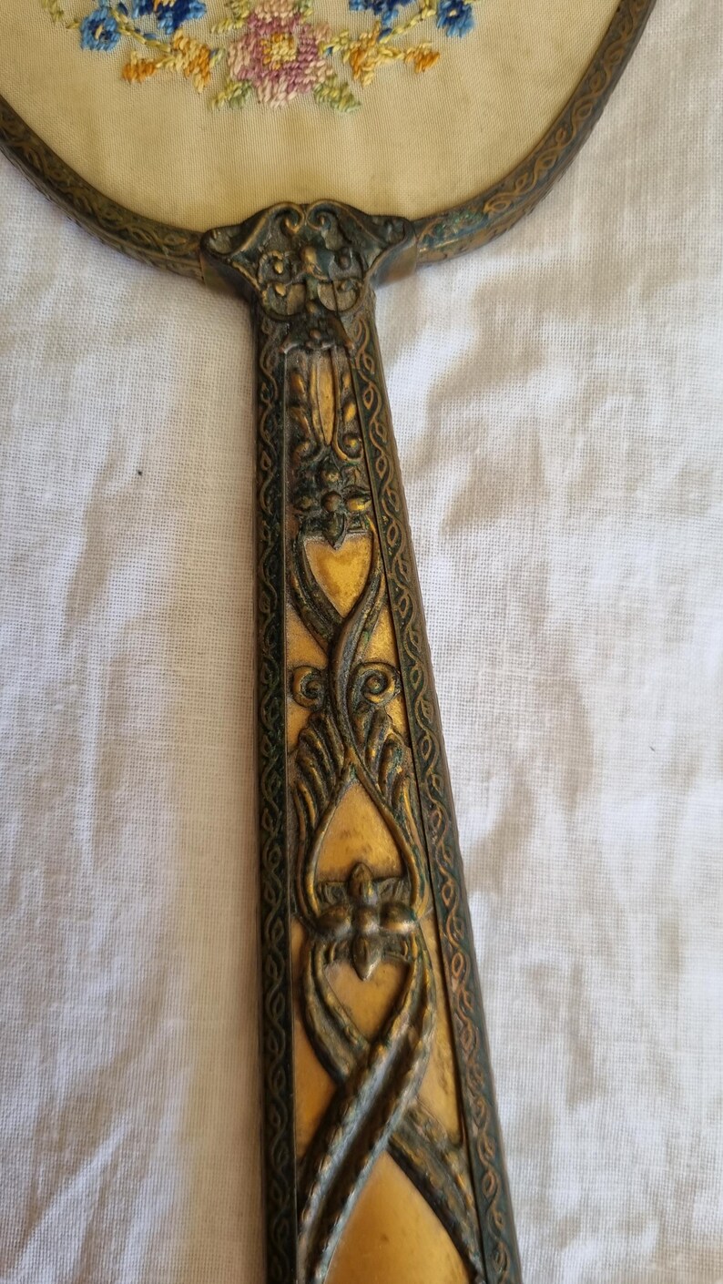 Vintage Hand Held Mirror - Etsy