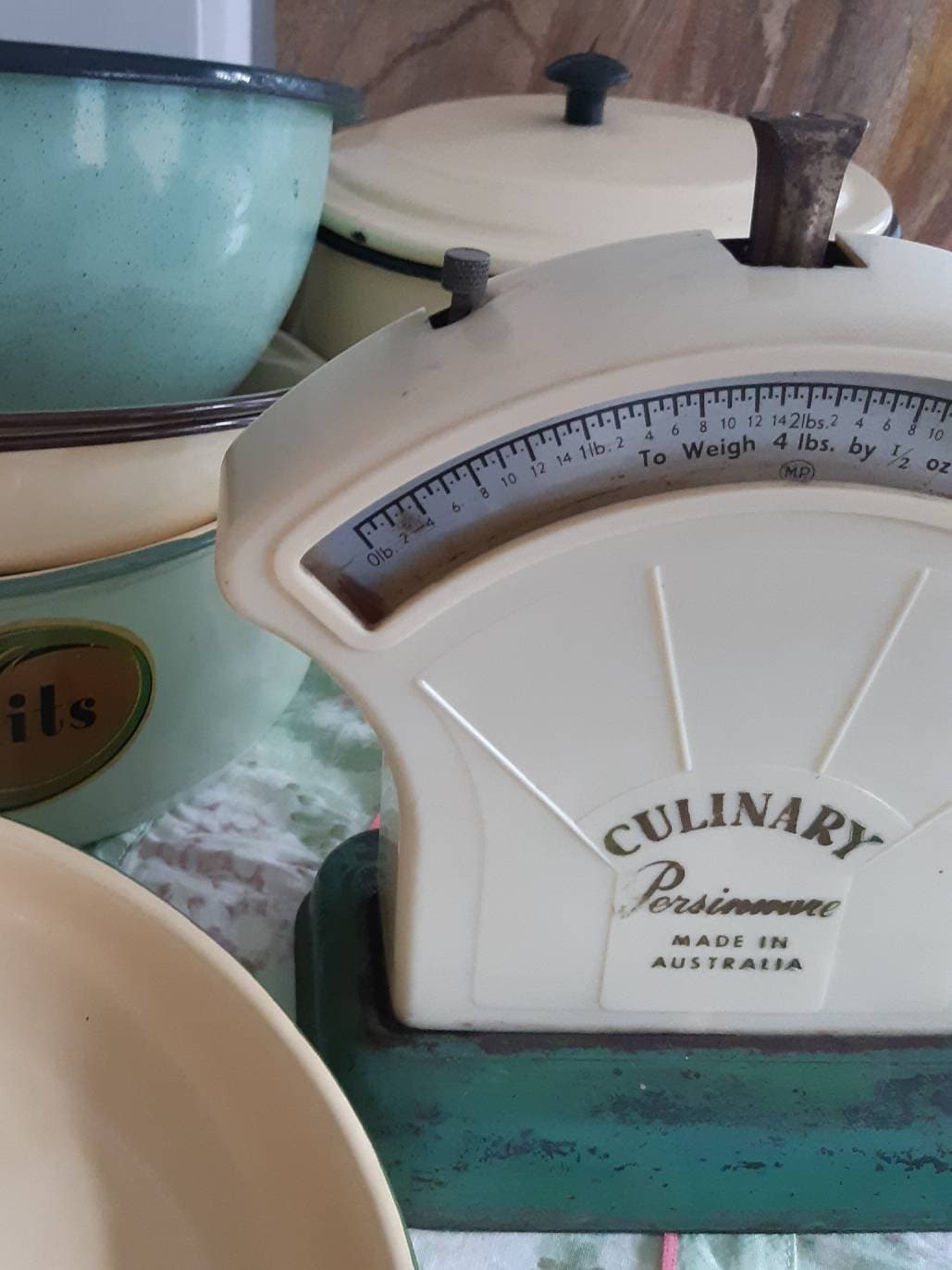 Very Rare Vintage Cream and Green Kitchen Scales. Persinware - Etsy